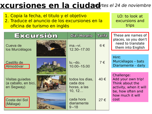 GCSE Spanish - Module 5 - Ciudades | Teaching Resources
