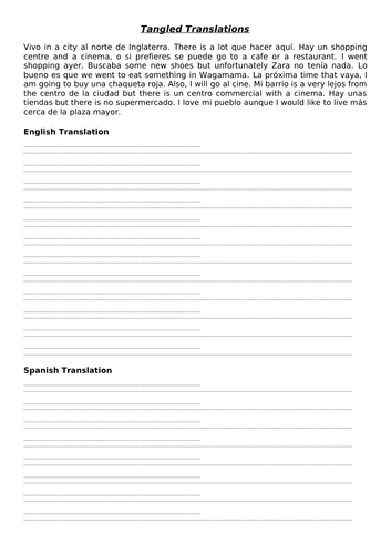 GCSE Spanish - Module 5 - Ciudades | Teaching Resources