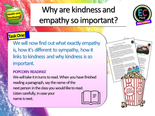 Kindness + Empathy PSHE | Teaching Resources