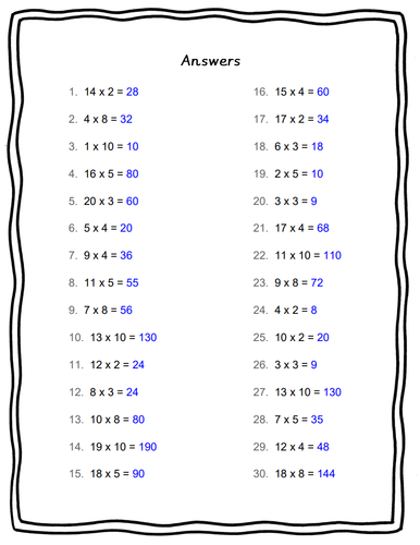 KS2 Multiplication: Year 3 times tables practice workbook with answers ...