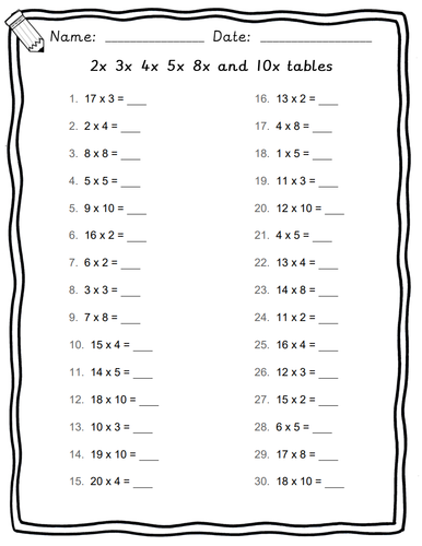 KS2 Multiplication: Year 3 times tables practice workbook with answers ...