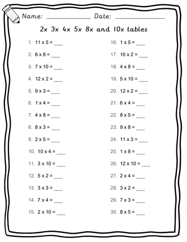 KS2 Multiplication: Year 3 times tables practice workbook with answers ...
