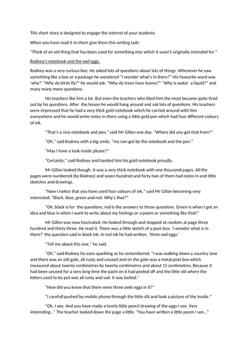 a-short-story-to-inspire-a-piece-of-creative-writing-for-9-10-year-olds