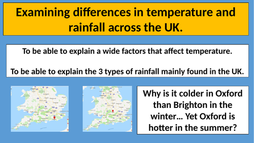 Weather and Climate of UK | Teaching Resources