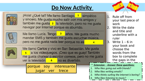 KS3 Spanish Viva 1 - Mi tiempo libre - full series of lessons ...