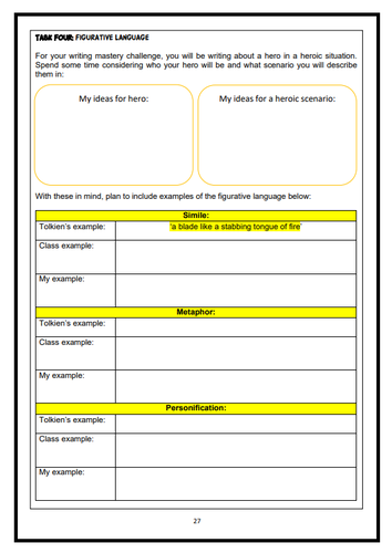 Heroes and Villains - Extract Booklet - KS3 - Reading and Writing ...