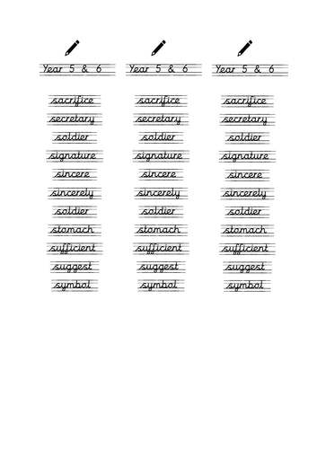 Year 5 and 6 Common Exception Words Spelling Bookmarks | Teaching Resources