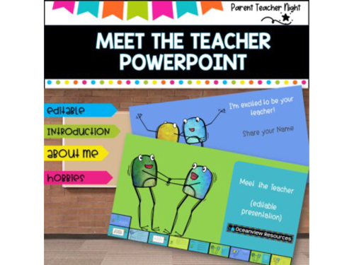 Meet the Teacher-Editable powerpoint | Teaching Resources