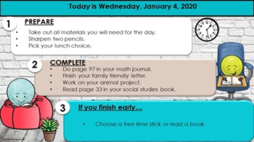 Editable Timetable for IWB- SCHOOL THEMED Set 1 | Teaching Resources