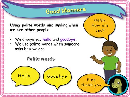 Good Manners / Polite Words - EYFS PSHE | Teaching Resources