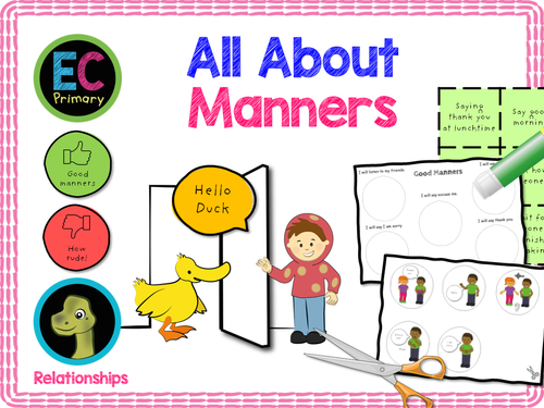 Good Manners / Polite Words - EYFS PSHE | Teaching Resources
