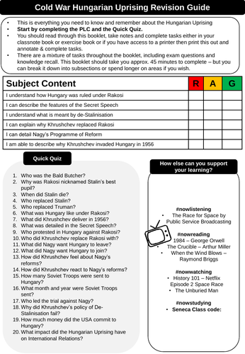 Origins of the Cold War Revision booklets | Teaching Resources