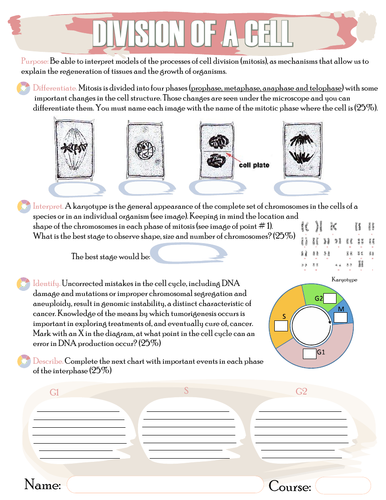 Cell division, mitosis, mitotic division | Teaching Resources