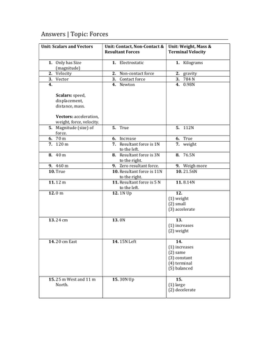 AQA GCSE Physics: Work Done - Self-Assessment Questions & Answers [2023 ...