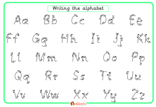 Letter Formation Handwriting Alphabet Practice Sheet – Upper Case and ...