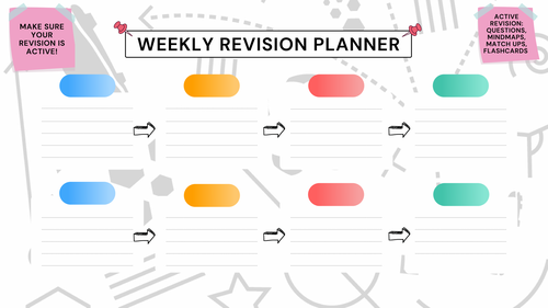 Revision planner | Teaching Resources
