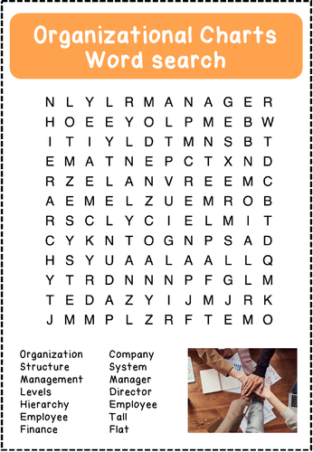 Organizational Charts - Word Search | Teaching Resources