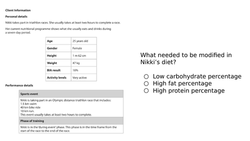 Unit 13: Nutrition lessons & resources | Teaching Resources