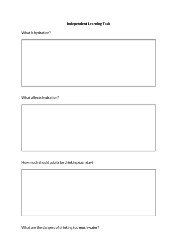 Unit 13: Nutrition lessons & resources | Teaching Resources