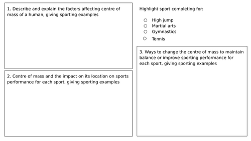 Unit 7:Biomechanics L3 Sports Science | Teaching Resources
