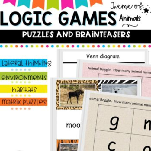 Animal logic games -brain teasers - deductive reasoning _ habitat games ...