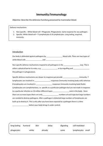 Communicable disease for OCR A level. MODULE 4: BIODIVERSITY, EVOLUTION ...