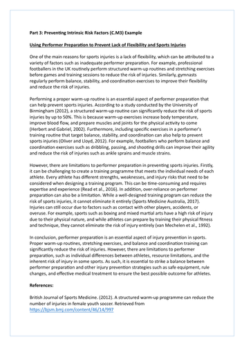 BTEC L3 Sport and Exercise Science - Unit 15 Sports Injury and ...