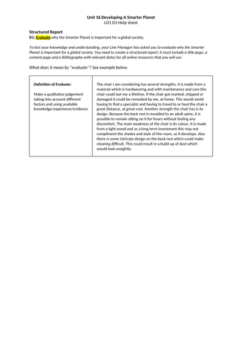 OCR Unit 16 Developing a Smarter Planet | Teaching Resources
