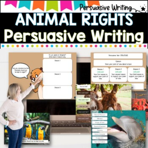 Animal Pictures for Persuasive l Opinion Writing l Middle grades ...
