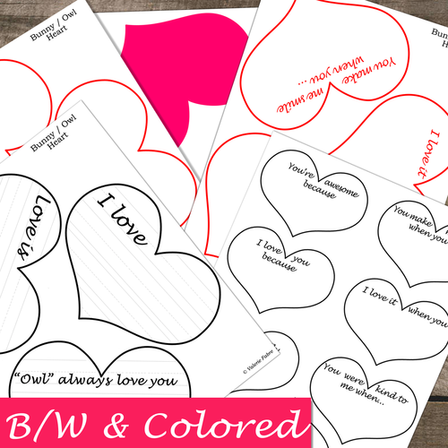 Valentine's Day Owl & Bunny Craftivity | Owl Always Love You Craft ...