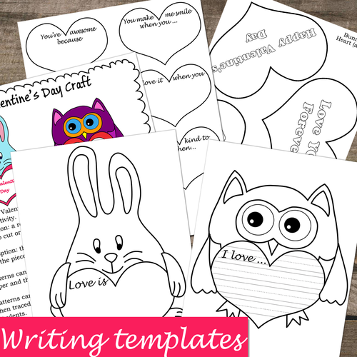 Valentine's Day Owl & Bunny Craftivity | Owl Always Love You Craft ...