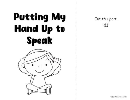 Putting My Hand up to Speak Social Story | Teaching Resources