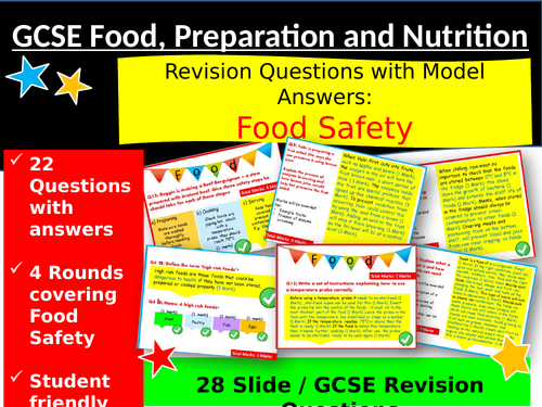 GCSE Food Cover Work/ Cover Lesson- 109 Mock Questions - Food BUNDLE ...