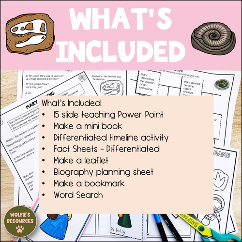 Mary Anning KS2 Activities And Power Point | Teaching Resources