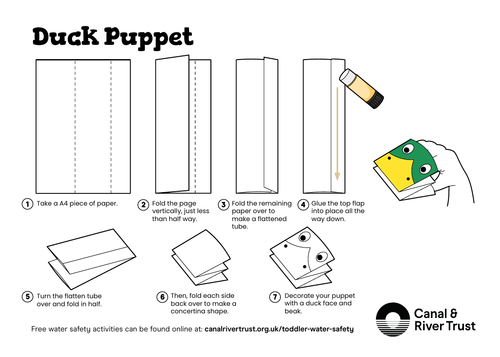 Toddler Water Safety - Duck Puppet | Teaching Resources
