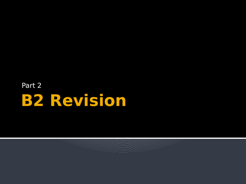 AQA B2 Cell division and organisation revision lesson | Teaching Resources