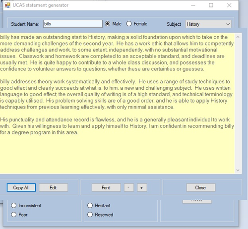 UCAS statement generator!!! | Teaching Resources