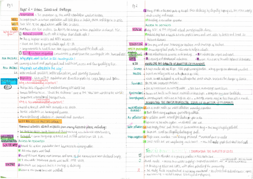 AQA GCSE Geography Paper 2 Revision Booklet | Teaching Resources AQA GCSE Geography Paper 2 Revision Booklet | Teaching Resources