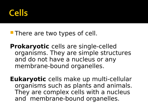 Cell structure topic for OCR A level. MODULE 2: FOUNDATIONS IN BIOLOGY ...
