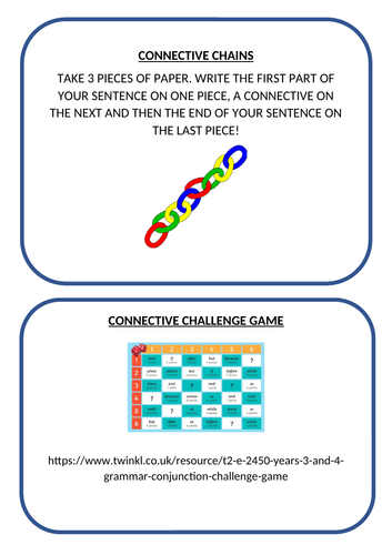 Connectives Stations | Teaching Resources