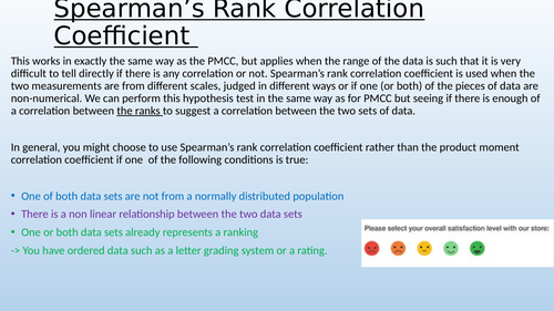 A level stats: Scatter graphs, PMCC and SRCC with hypothesis testing ...