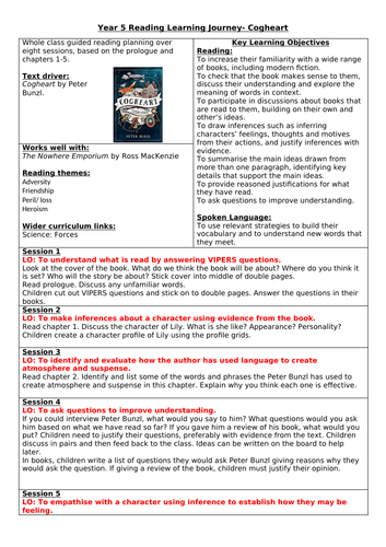 Cogheart 8 reading lessons | Teaching Resources