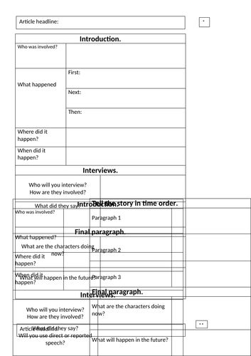 Cosmic- 3 week English lesson plan- Magazine article | Teaching Resources