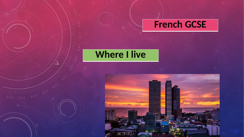 French GCSE - Where I live | Teaching Resources