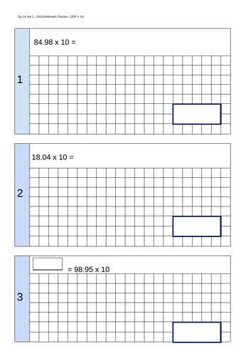 KS2 Arithmetic Revision - 2019 Paper Qu 14 & 17 examples | Teaching ...
