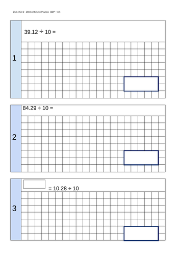 KS2 Arithmetic Revision - 2019 Paper Qu 14&17 Examples Bundle ...