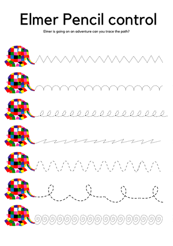 Elmer Activity worksheet bundle | Teaching Resources