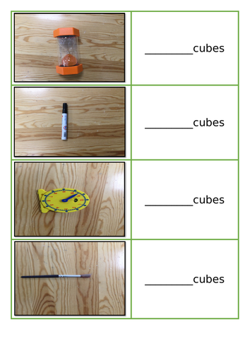 Measuring using cubes | Teaching Resources