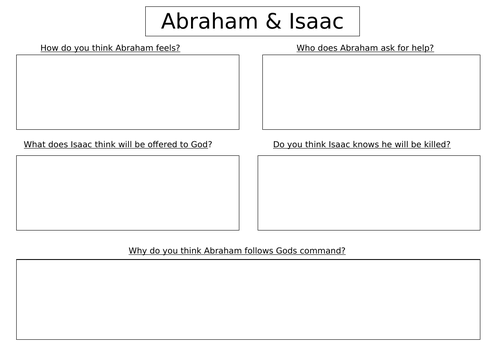 Abraham & Isaac | Teaching Resources