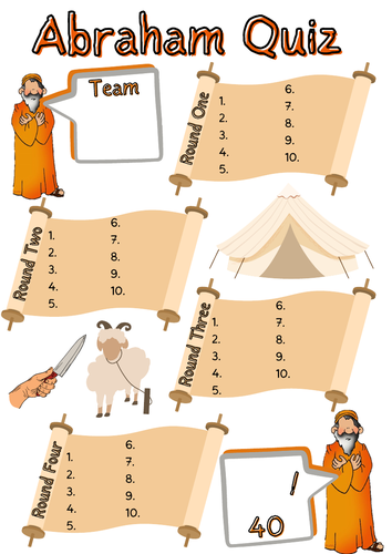 Abraham Quiz | Teaching Resources